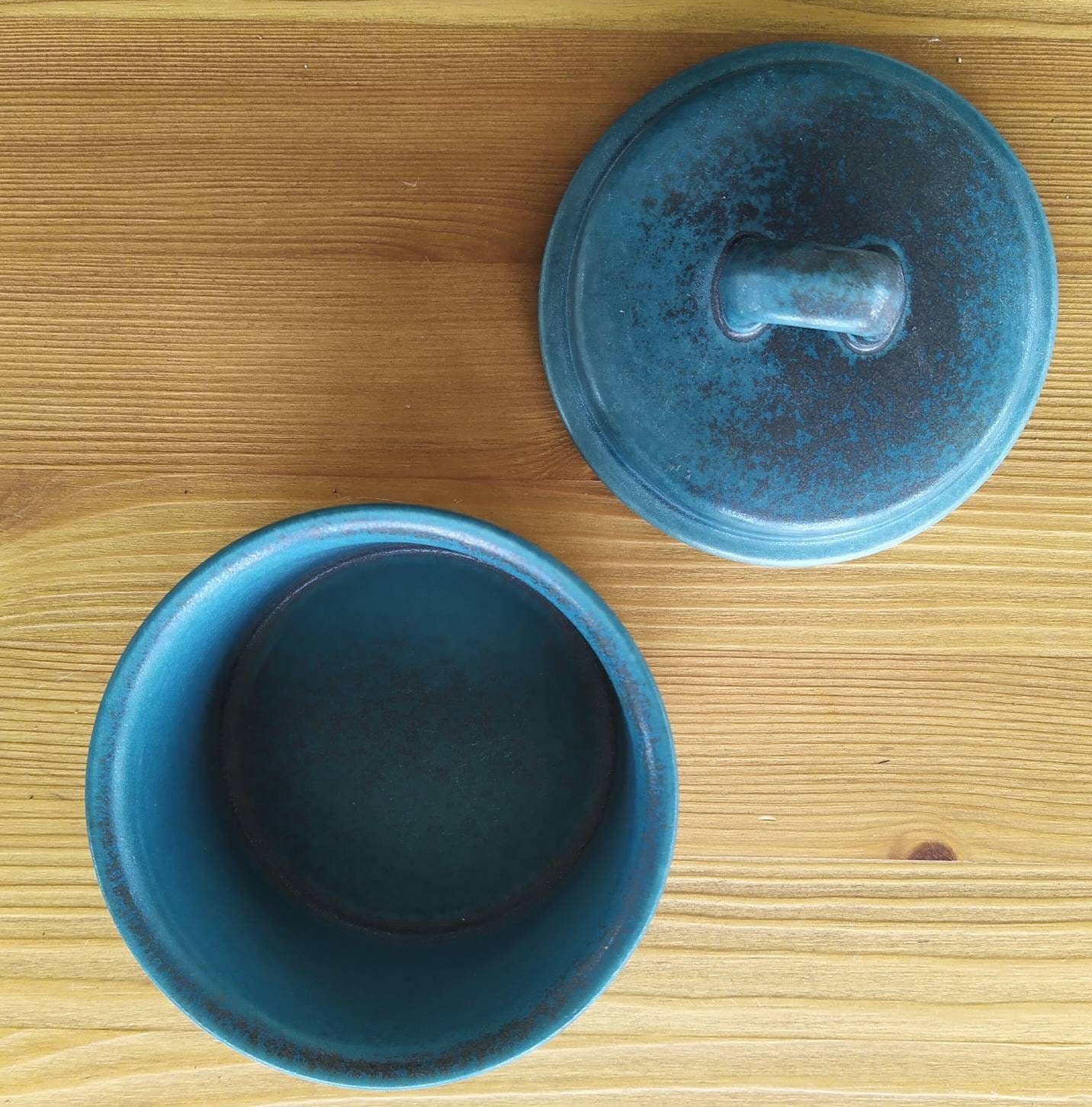 Arabia Finland Pottery Green Blue Ruska Box Ulla Procope - Etsy