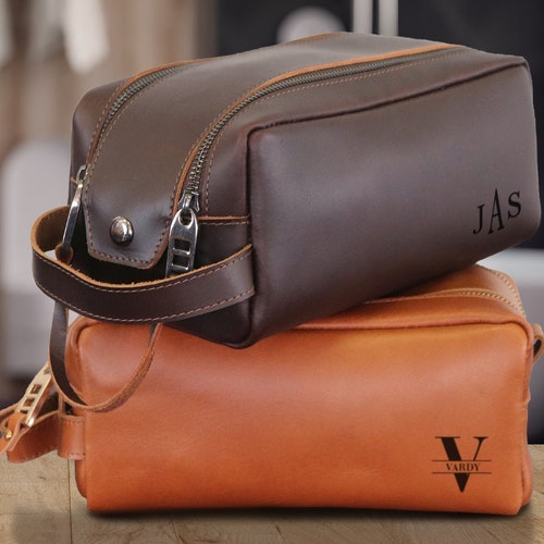 Personalized Groomsmen Gift Dopp Kit Bag Customized Leather - Etsy