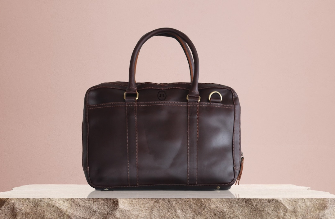 Leather Bag for Men's, Leather Briefcase, Personalized Briefcase ...