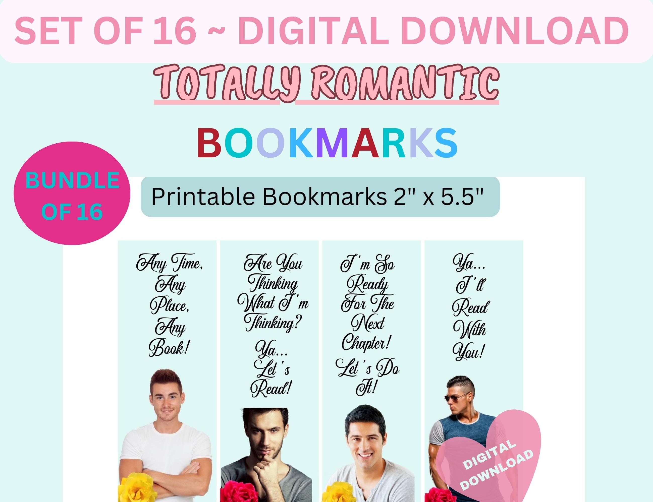 Printable Digital Bookmarks Bundle for Book Lovers, Cute Bookmarks That ...