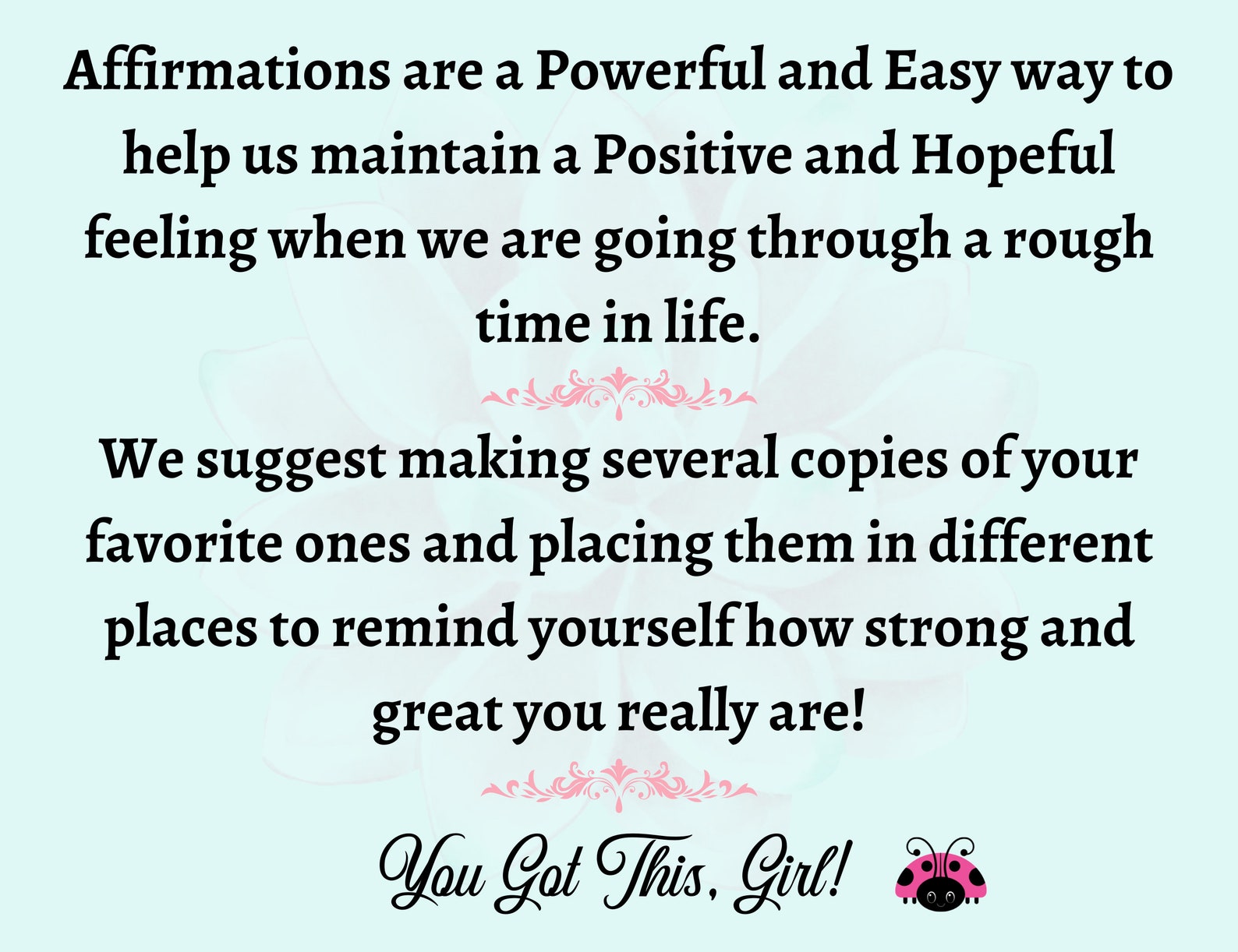 Printable Affirmation Cards for Women / Self Help Cards / 60+ Printable ...