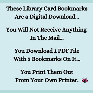 Library Card Bookmarks That Make a Great Book Tracker & Reading List ...