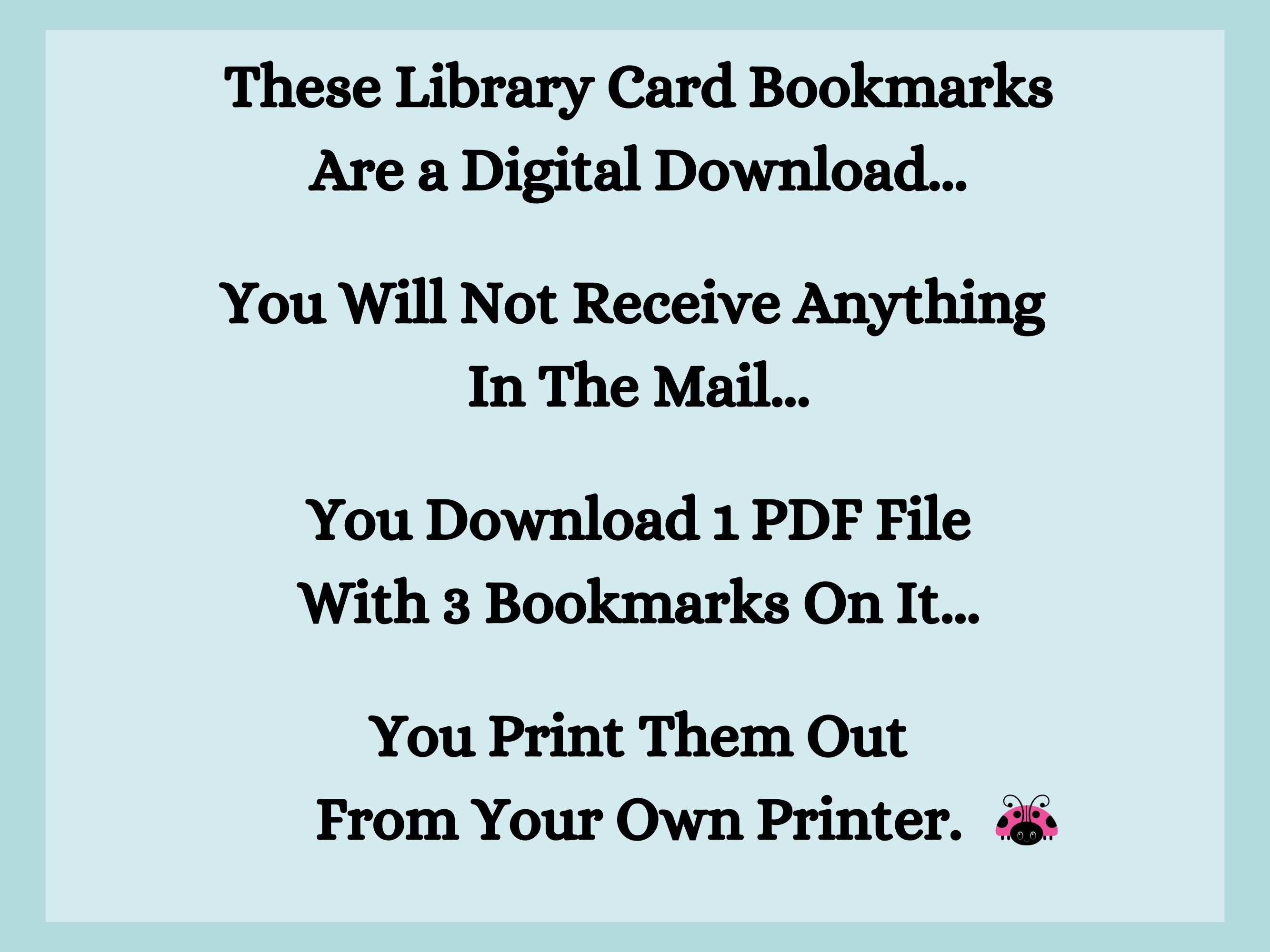 Library Card Bookmarks That Make a Great Book Tracker & Reading List ...