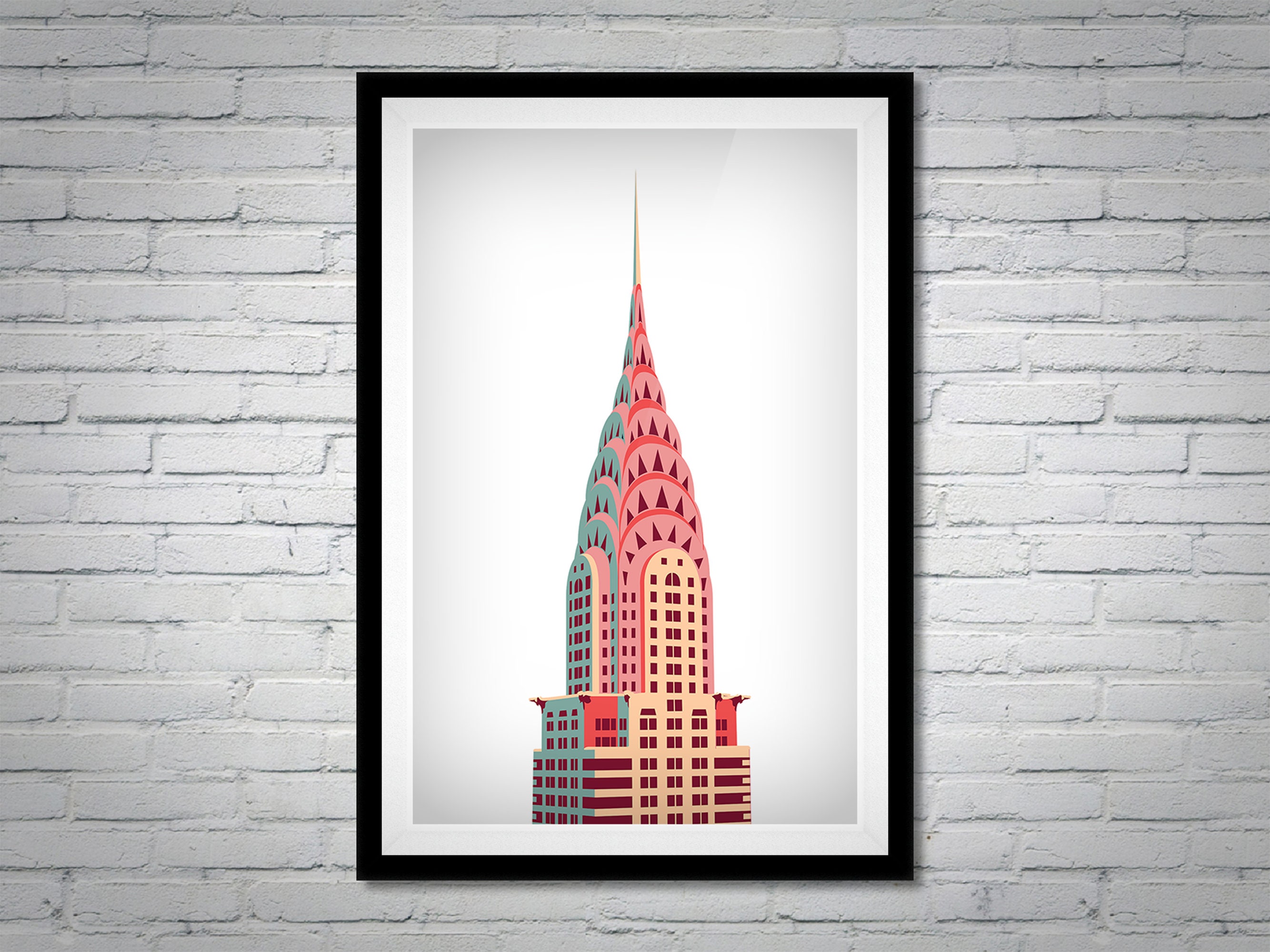 Chrysler Building Print Art Deco Skyscraper Manhattan - Etsy