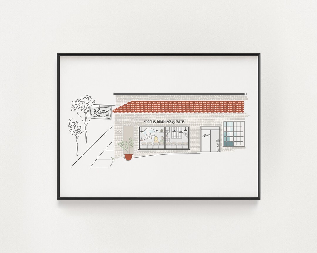 Rose's Noodles, Dumplings, & Sweet Shop Art Durham North Carolina Print ...