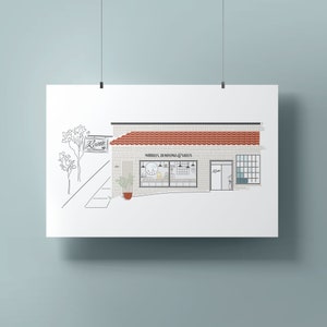 Rose's Noodles, Dumplings, & Sweet Shop Art Durham North Carolina Print ...
