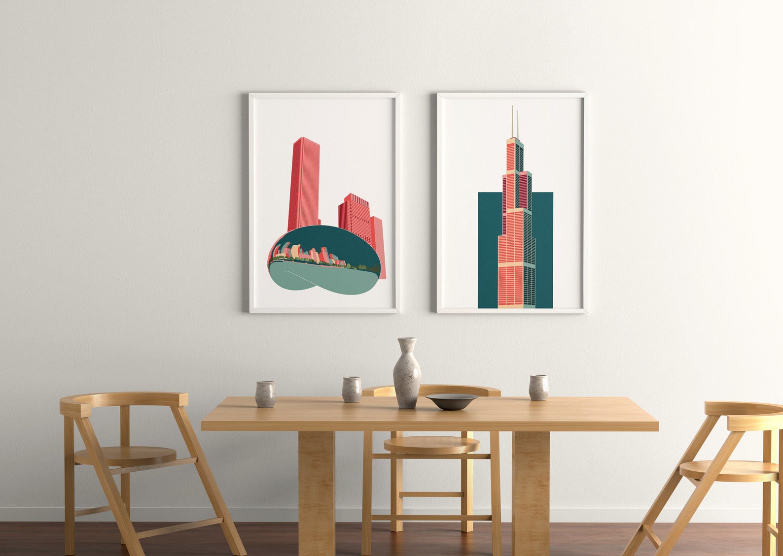Chicago Skyscraper Willis Tower Print - Chicago Architecture Wall Art ...