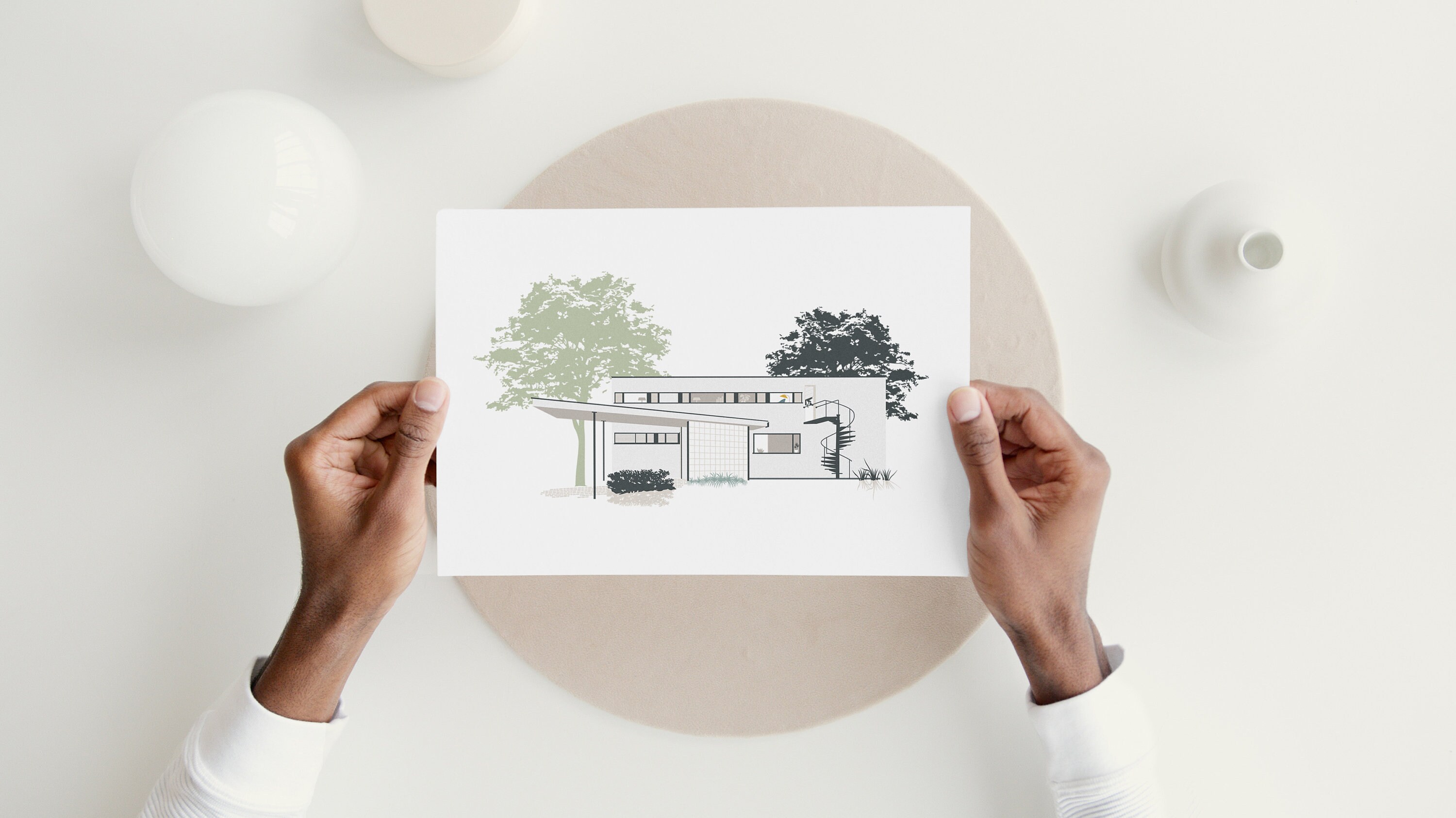 Gropius House Mid Century Modern Architecture Print - Bauhaus Wall Art ...