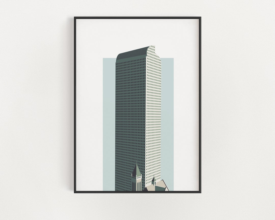 Denver Cash Register Building Print ArchitekturZeichnung Colorado Wall ...