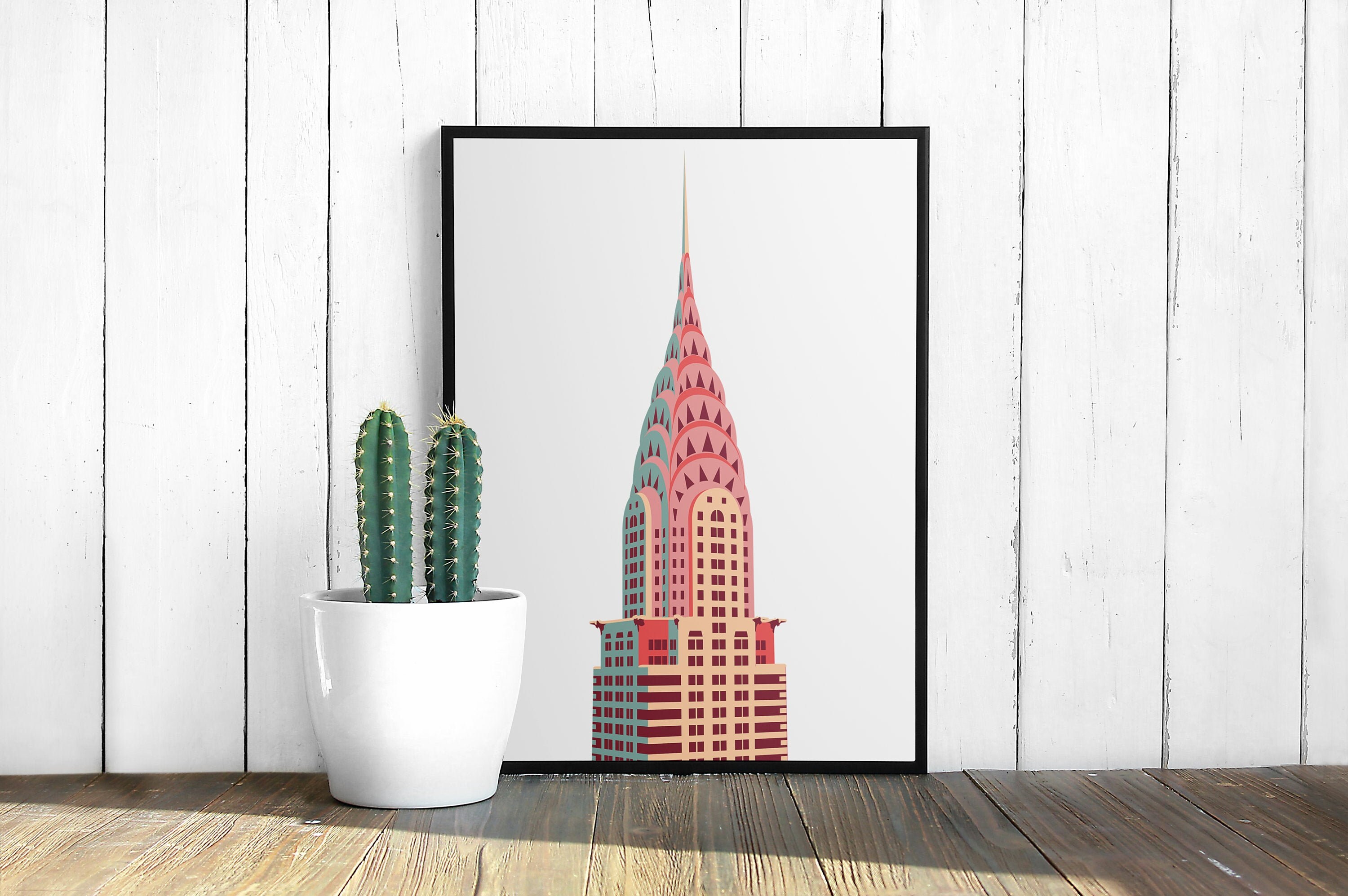 Chrysler Building Print Art Deco Skyscraper Manhattan - Etsy
