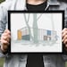 Eames House Print - Ray & Charles Eames Concept House No. 8 - Mid ...