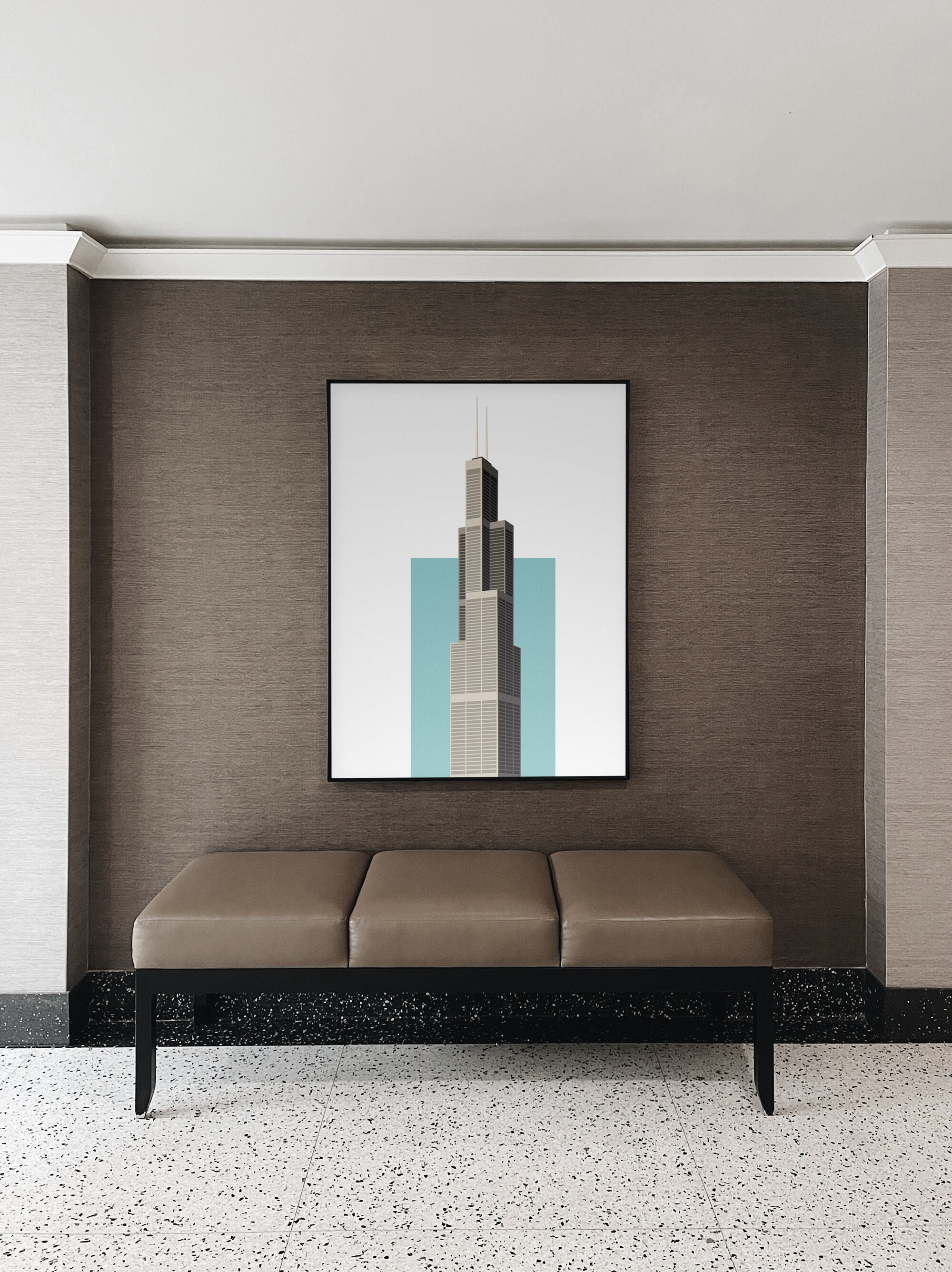 Chicago Skyscraper Print Architecture Poster Skyscraper - Etsy