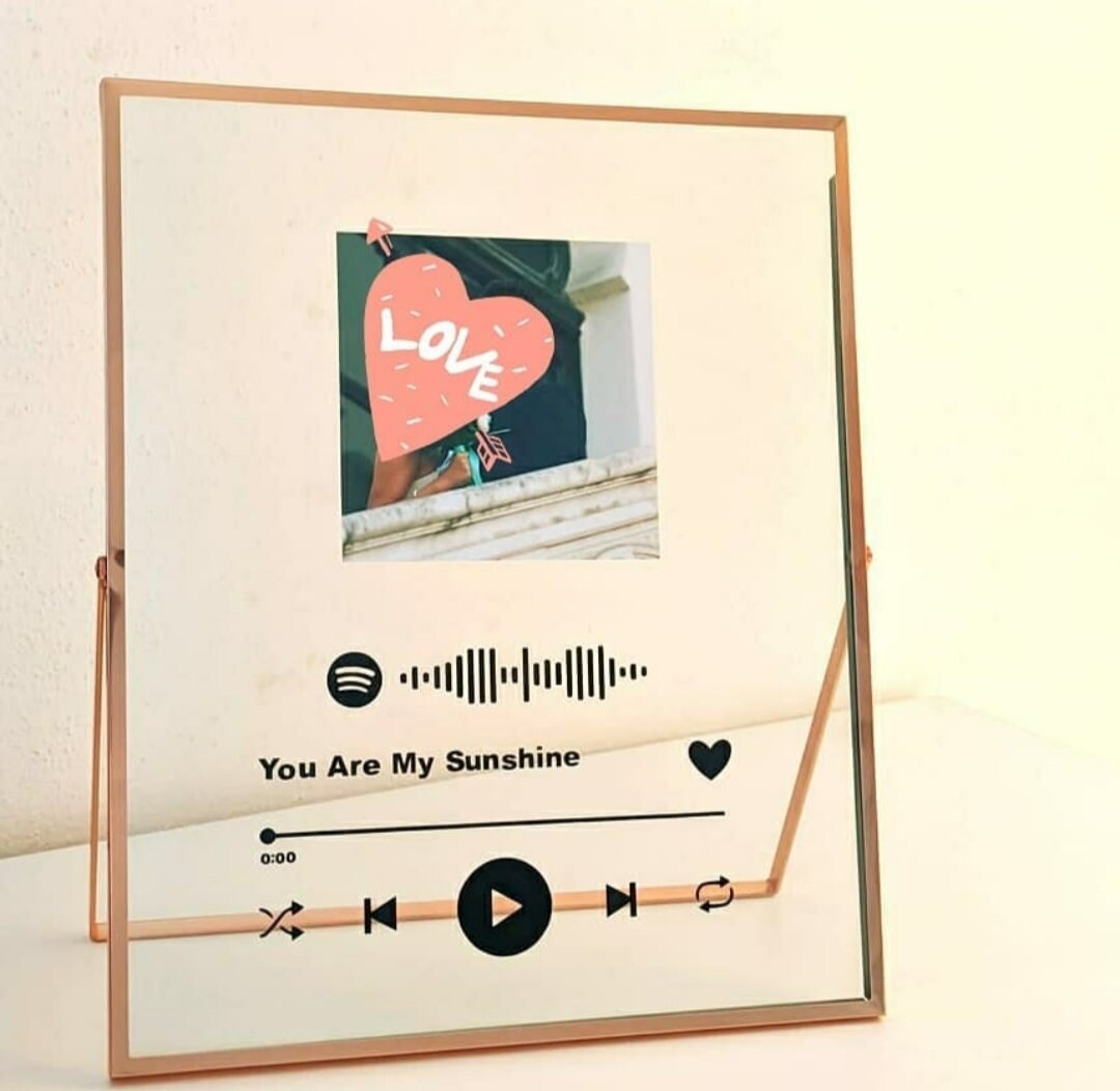 Marco personalizado de Spotify con fotos | Etsy
