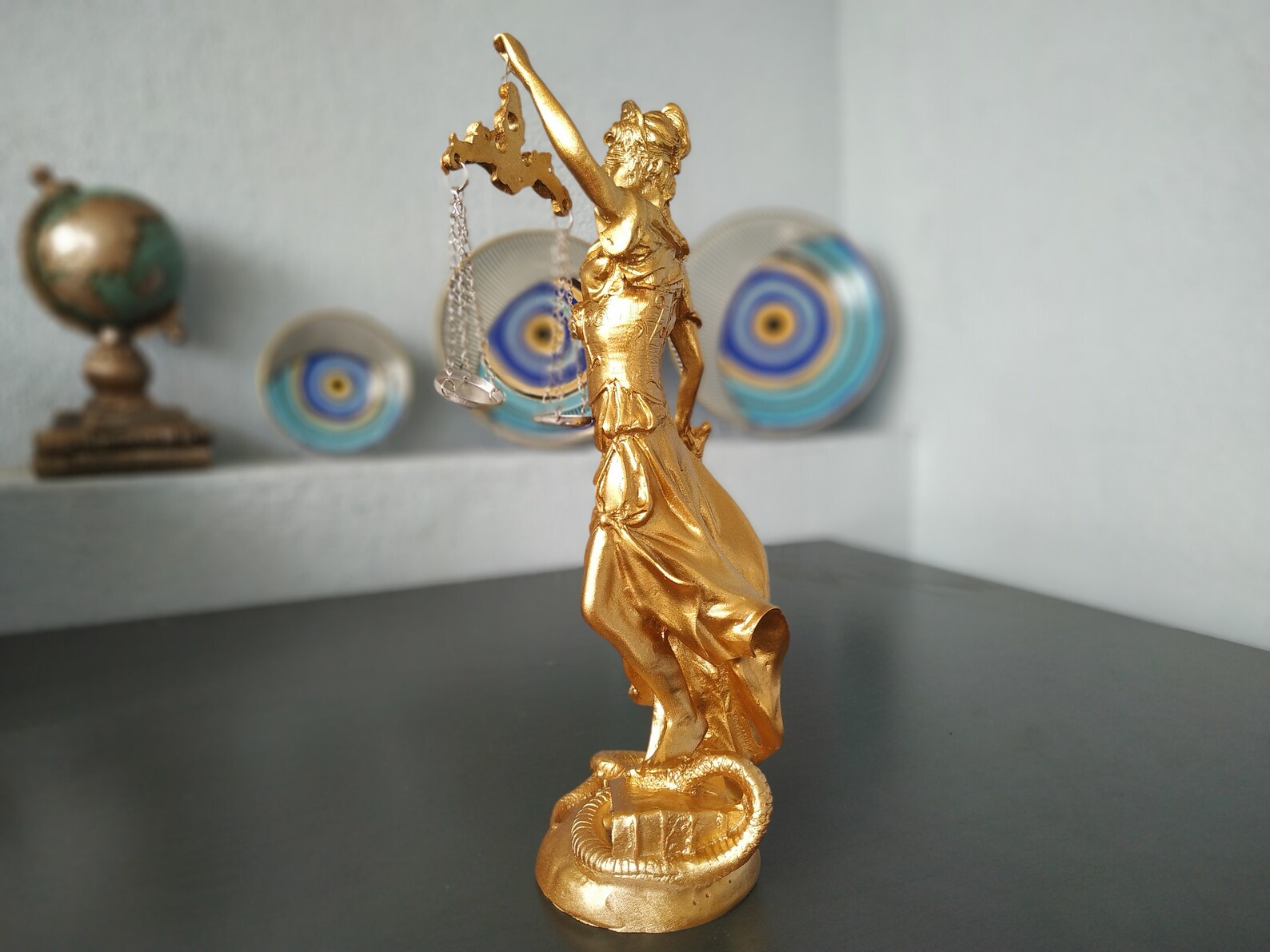 Themis God / Golden Themis Goddes / Scales of Justice Statue - Etsy