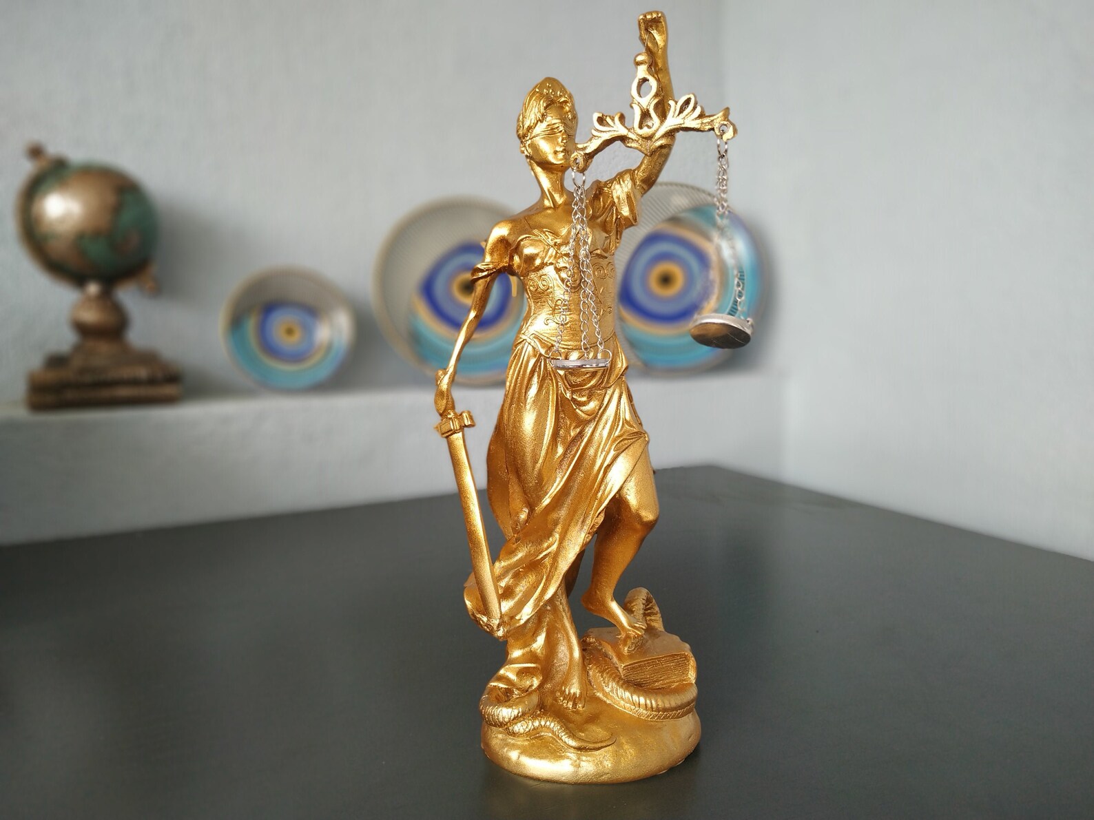 Themis God / Golden Themis Goddes / Scales of Justice Statue - Etsy