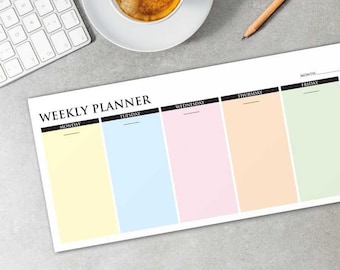 Colorful Weekly Planner - Etsy