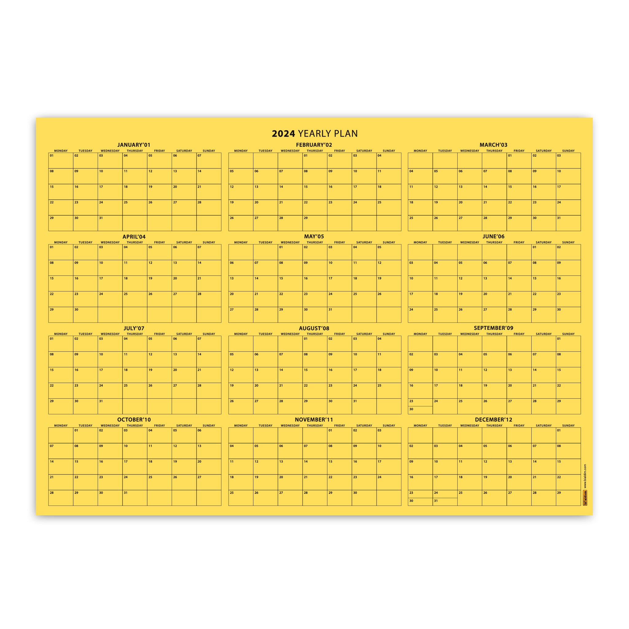 2024 Wall Planner, 2024 Monthly Planner, 2024 Wall Calendar, 2024 Year ...