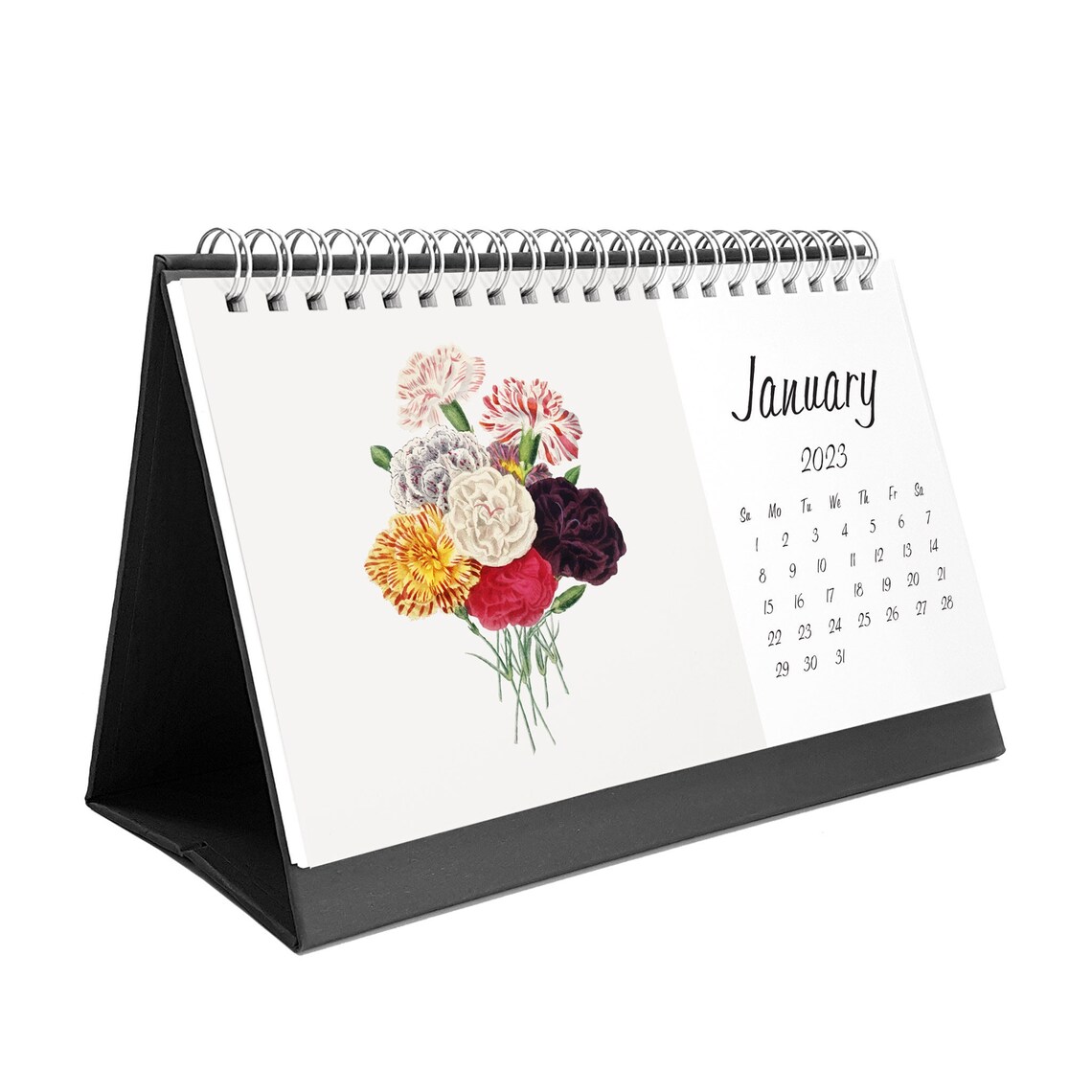 2024 Desk Calendar, Vintage Floral Calendar 2024 - Etsy