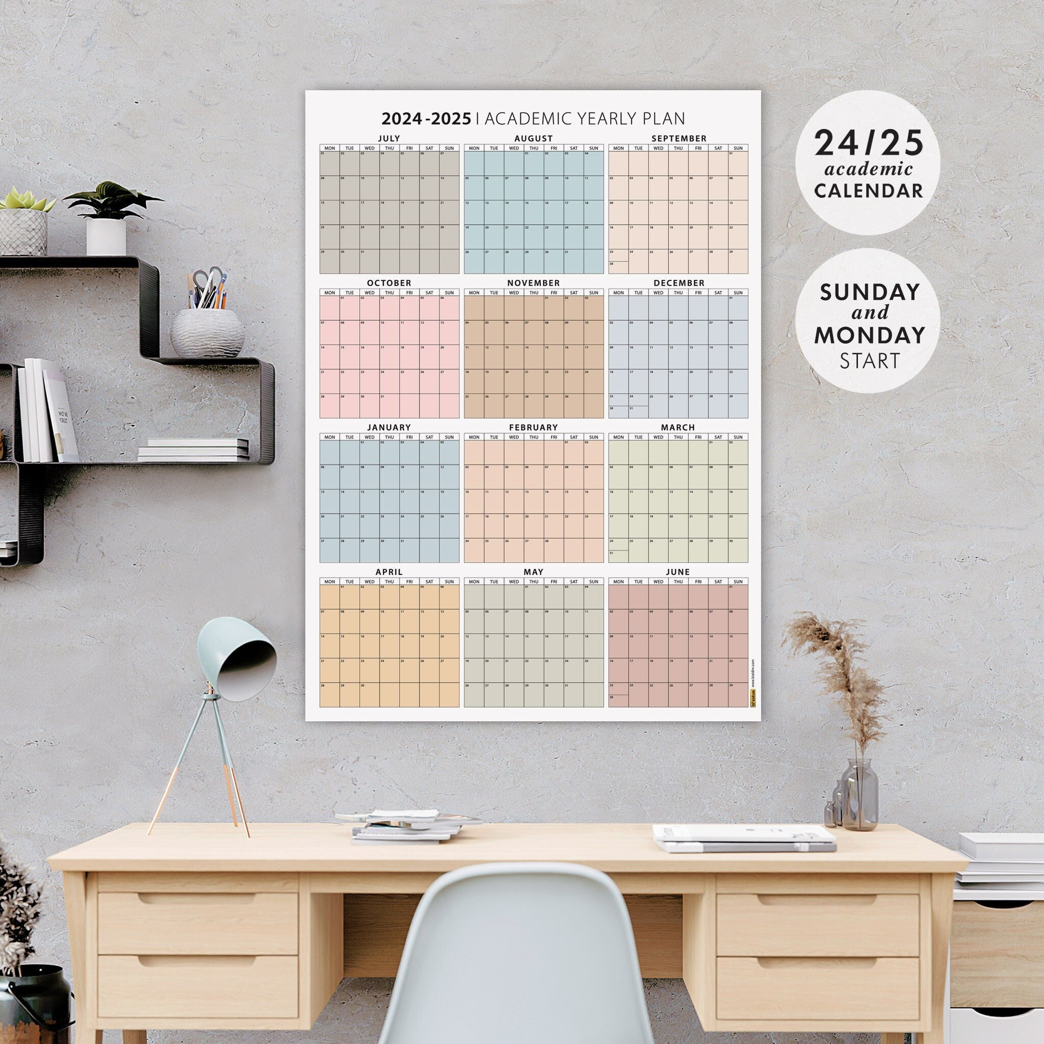 2026-2027 Academic Wall Calendar, Mid-year Calendar, Year Planner ...