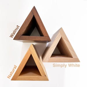 Personalized Wooden Book Holder: Handmade Bedside Triangle Stand - Etsy