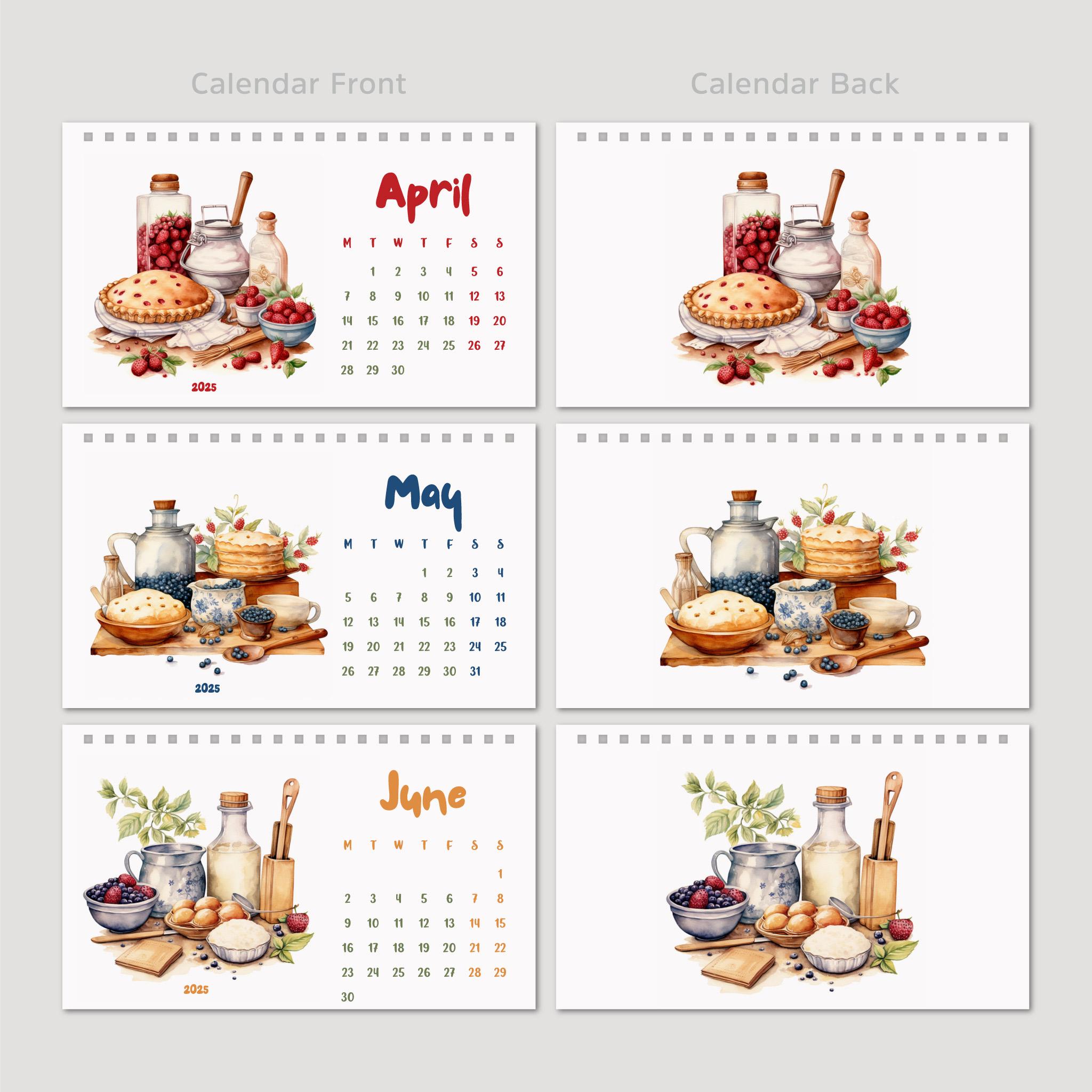 2026 Vintage Baking Calendar: Kitchen & Bakery Decor - Etsy