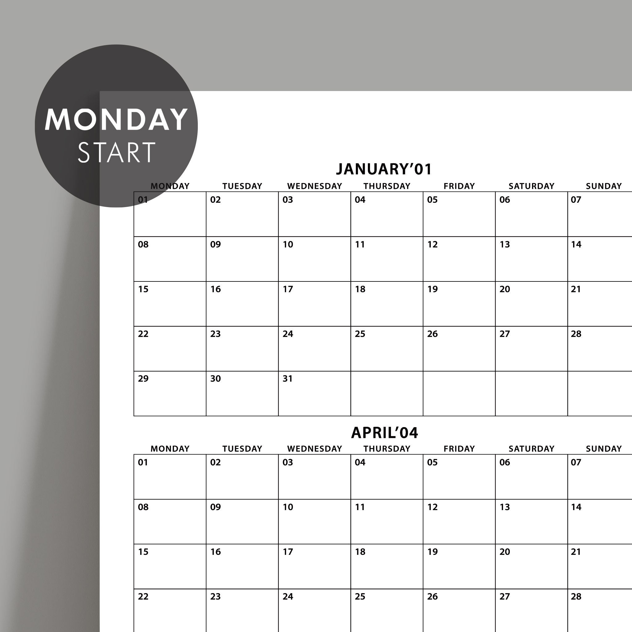 Printable 2024 Year Planner, Giant 2024 Wall Calendar, Yearly Wall ... Printable 2024 Year Planner, Giant 2024 Wall Calendar, Yearly Wall ...