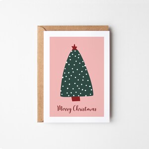Printable Christmas Tree 8 Cards Set, Digital Download A6, 5x7” Holiday ...