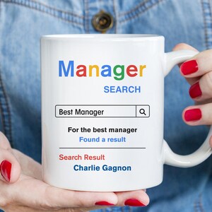 Personalized Manager Mug, Google Mug, Best Manager, Gift for Manager ...