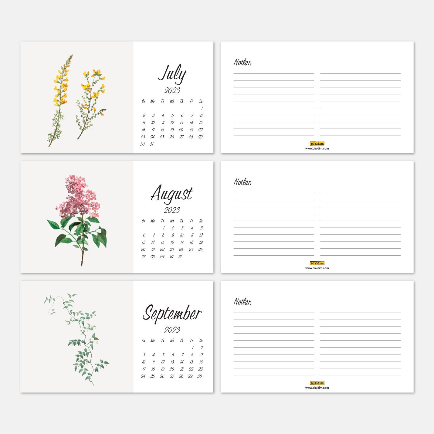 2024 Desk Calendar, Vintage Floral Calendar 2024 - Etsy