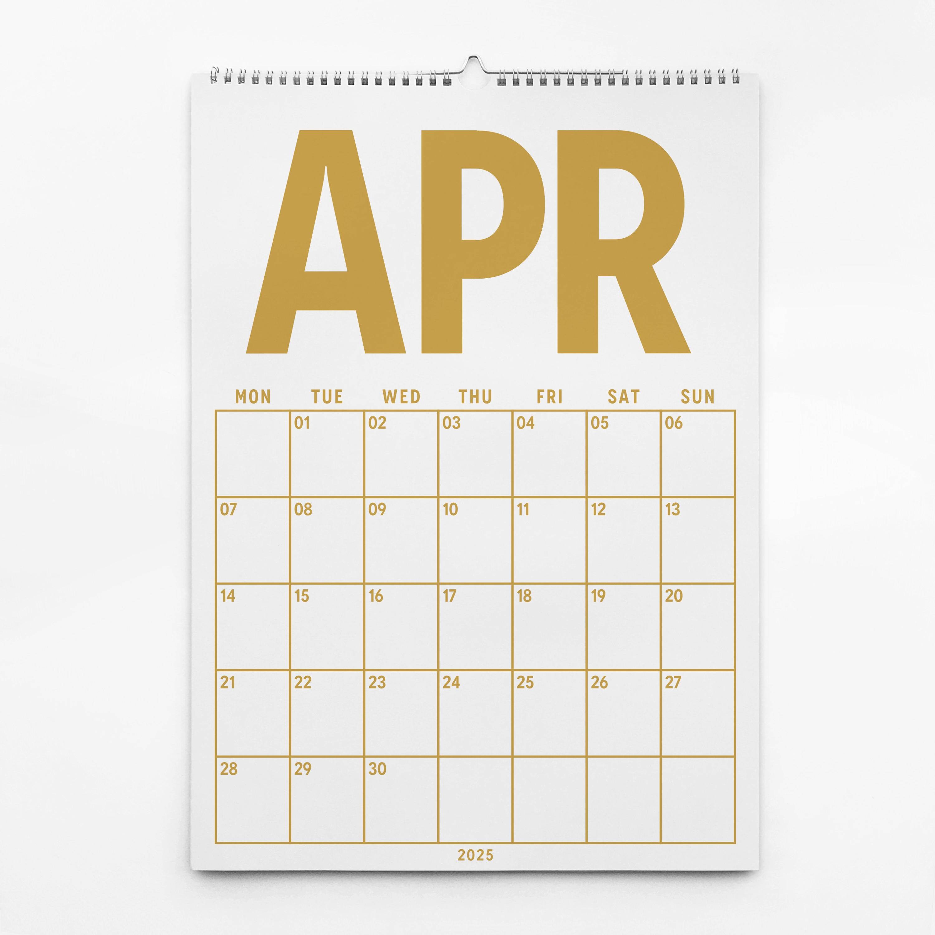 Boho 2026 Wall Calendar: Earthy Tones, Monthly Planner (A4, 33x48 Cm ...