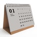 Gray Special Paper 2024 Desk Calendar, Brown Rigid Triangle Leg, 2024 ...