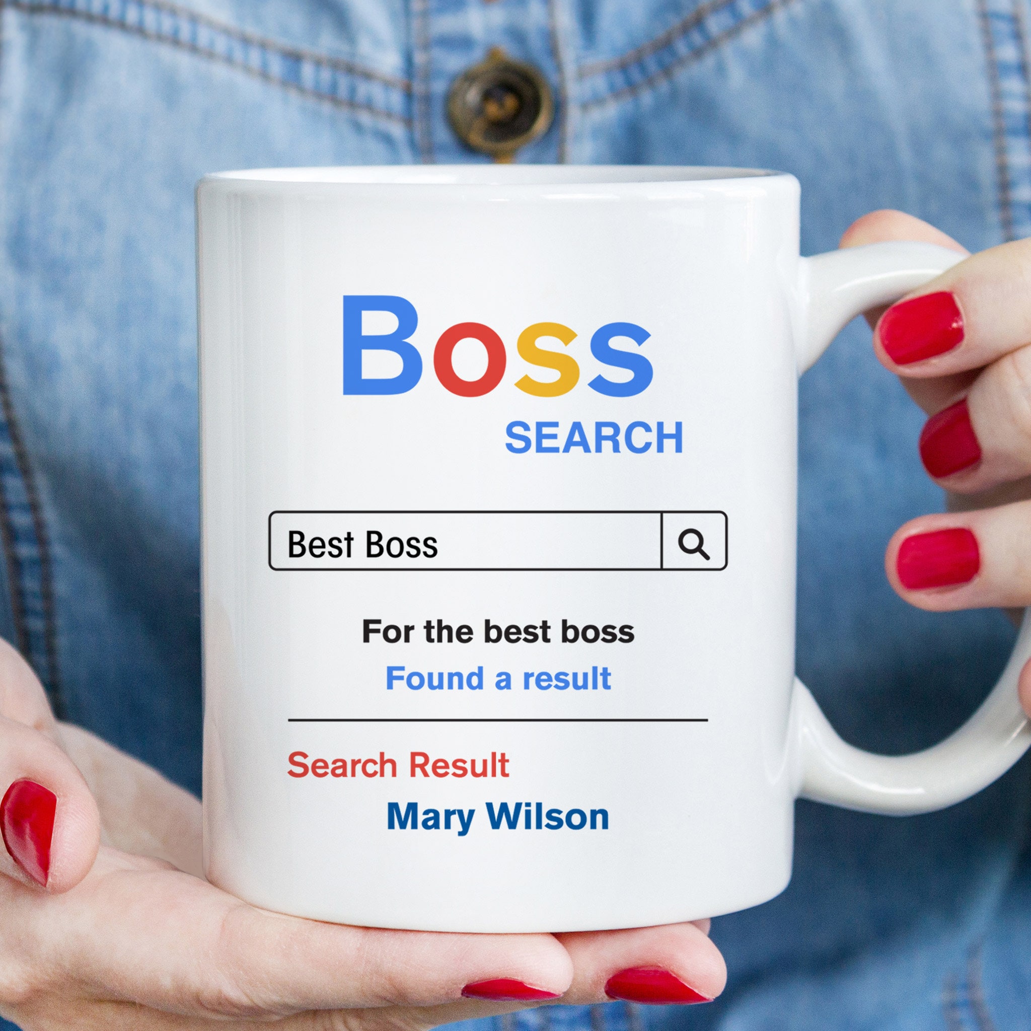 Personalized Boss Mug, Google Mug, Best Boss, Gift for Boss, 11oz and ...