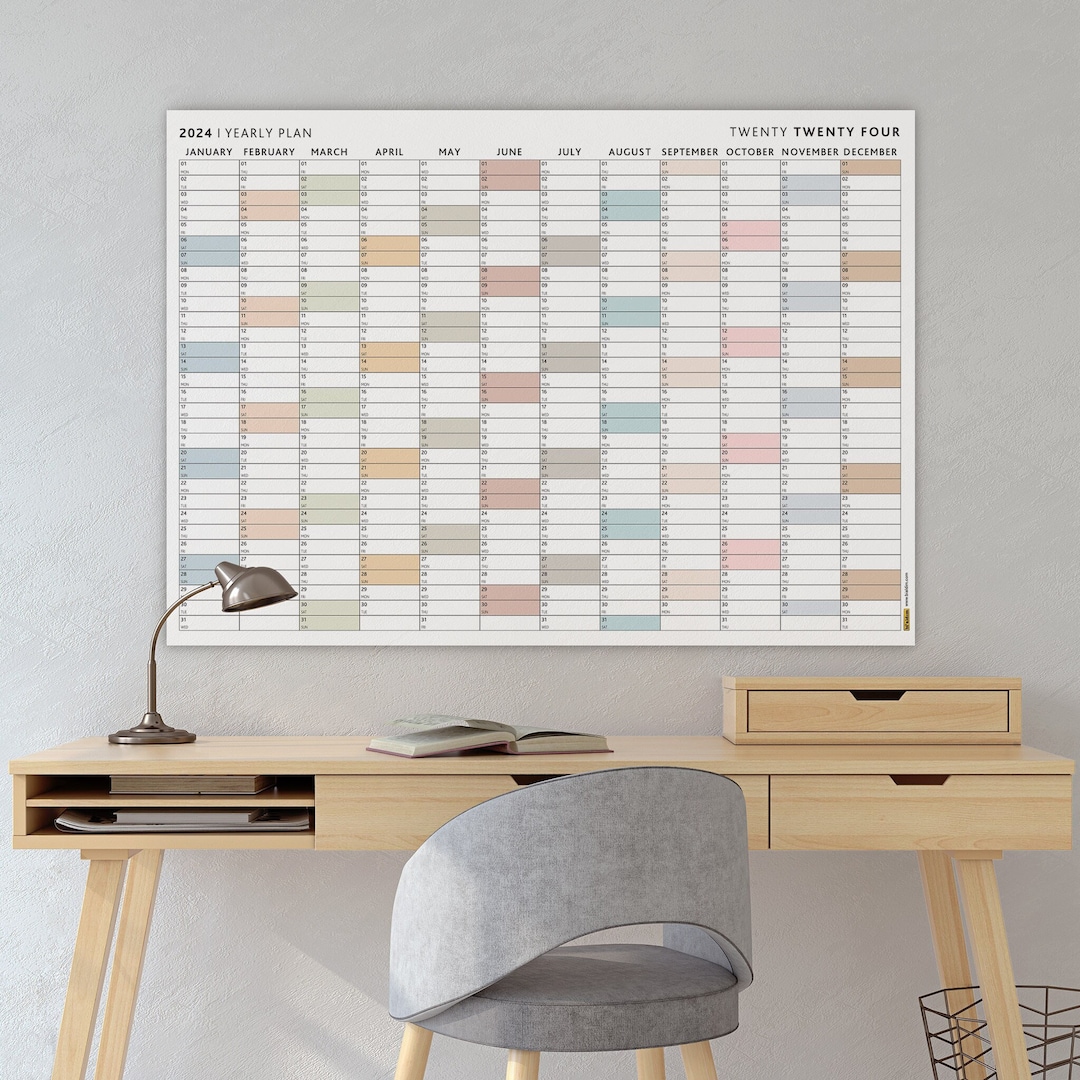 2025 Wall Planner, Boho 2025 Wall Calendar, 2025 Year Planner, Annual ...