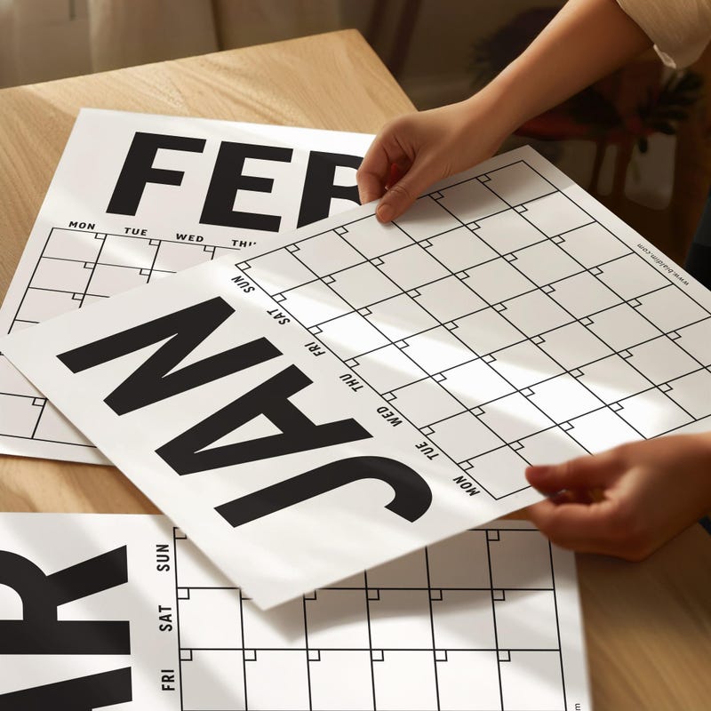 Cute Undated Wall Planner - Etsy