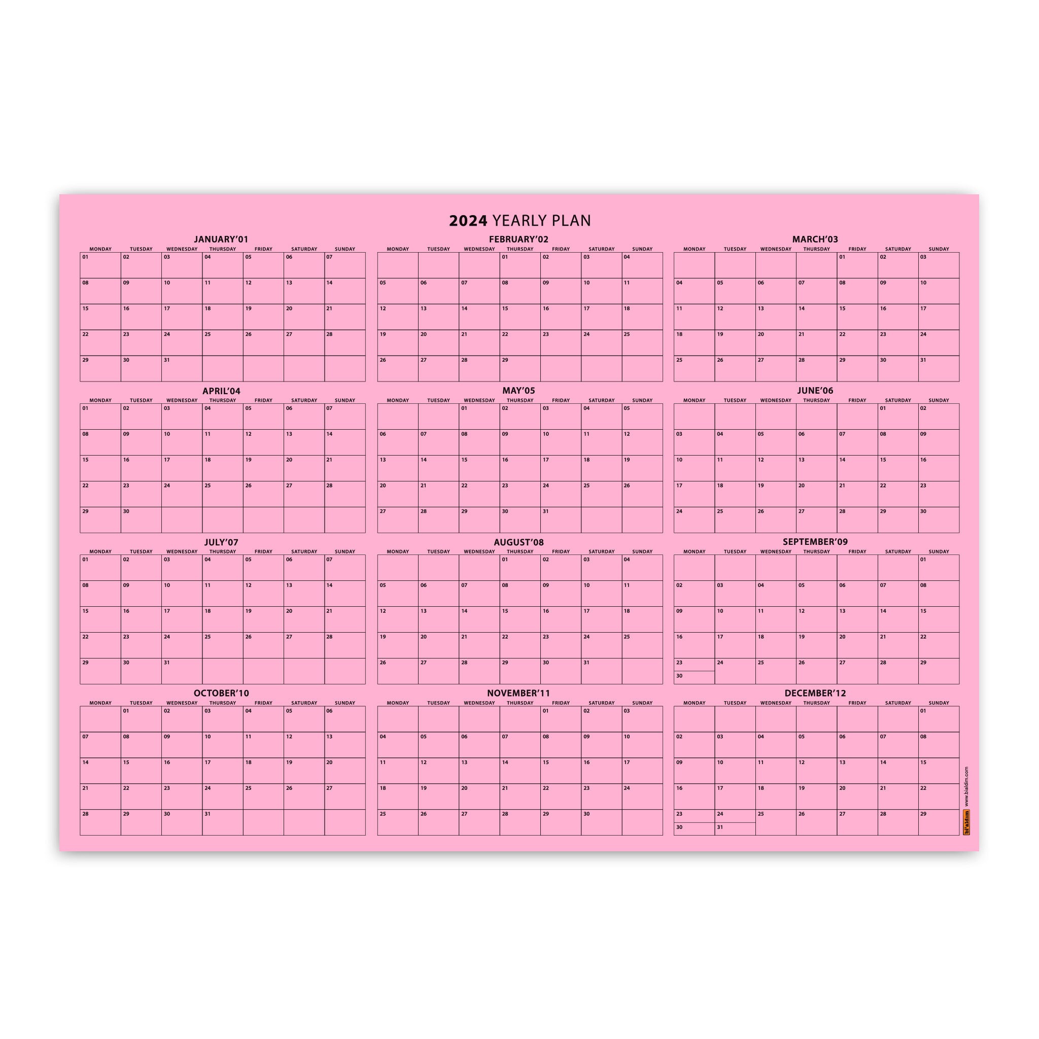 2024 Wall Planner, 2024 Monthly Planner, 2024 Wall Calendar, 2024 Year ...