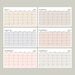 Boho Color Monthly Planner Calendar, 2024 Desk Calendar, Minimalist ...