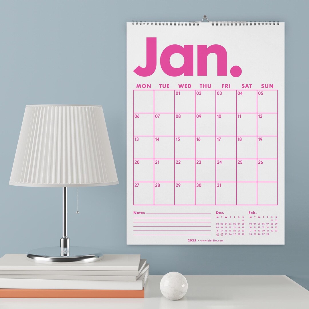 2026 Monthly Wall Calendar, Monthly Wall Planner, Previous and Next ...