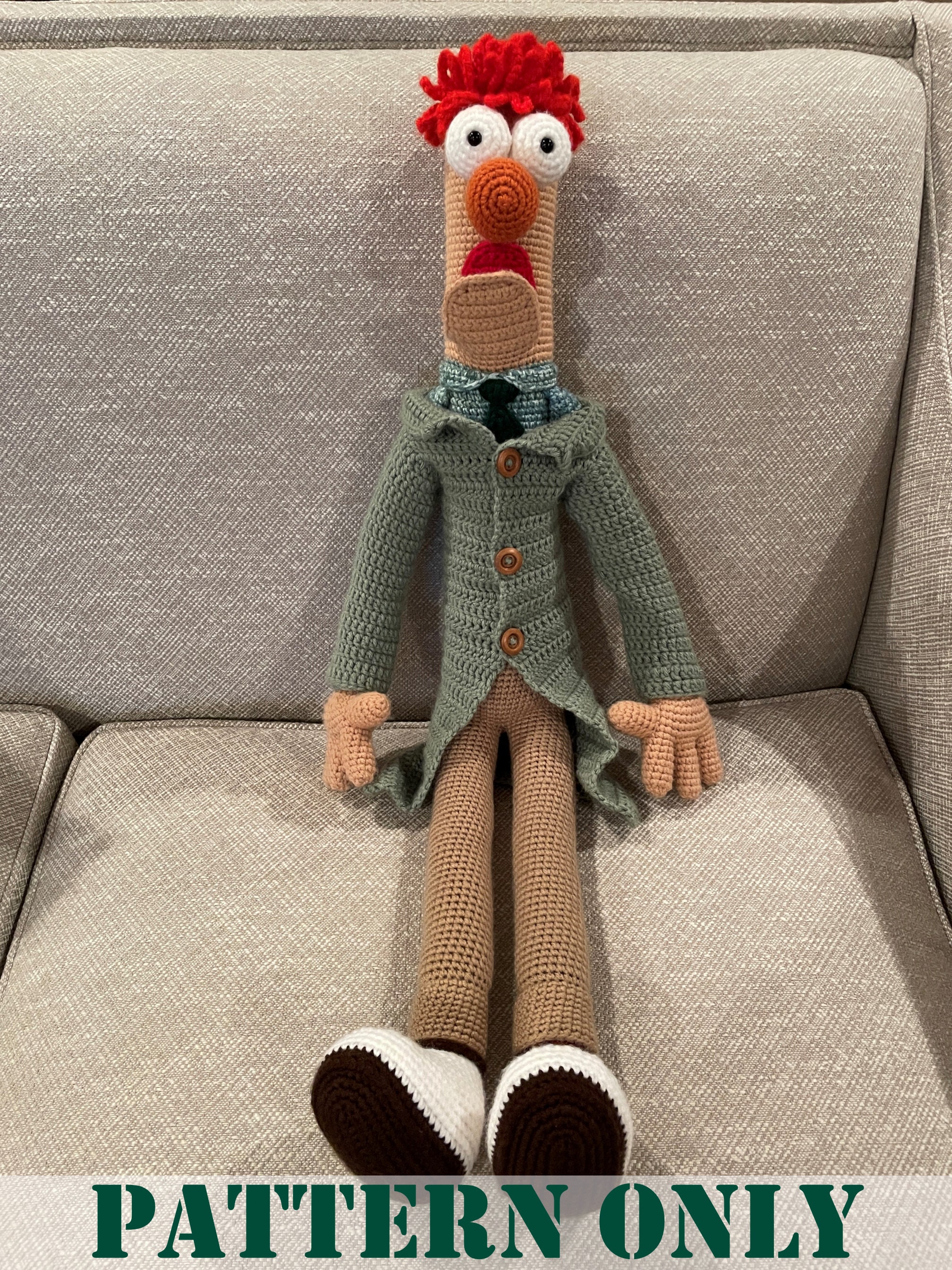 BEAKER from the Muppets PDF Pattern by Crochet-craftsman - Etsy