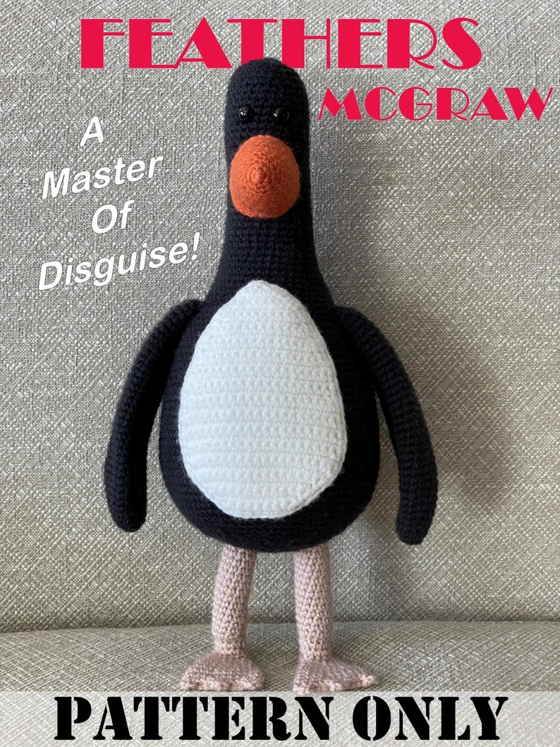 FEATHERS MCGRAW (from Wallace & Gromit) - PDF Pattern by Crochet ...