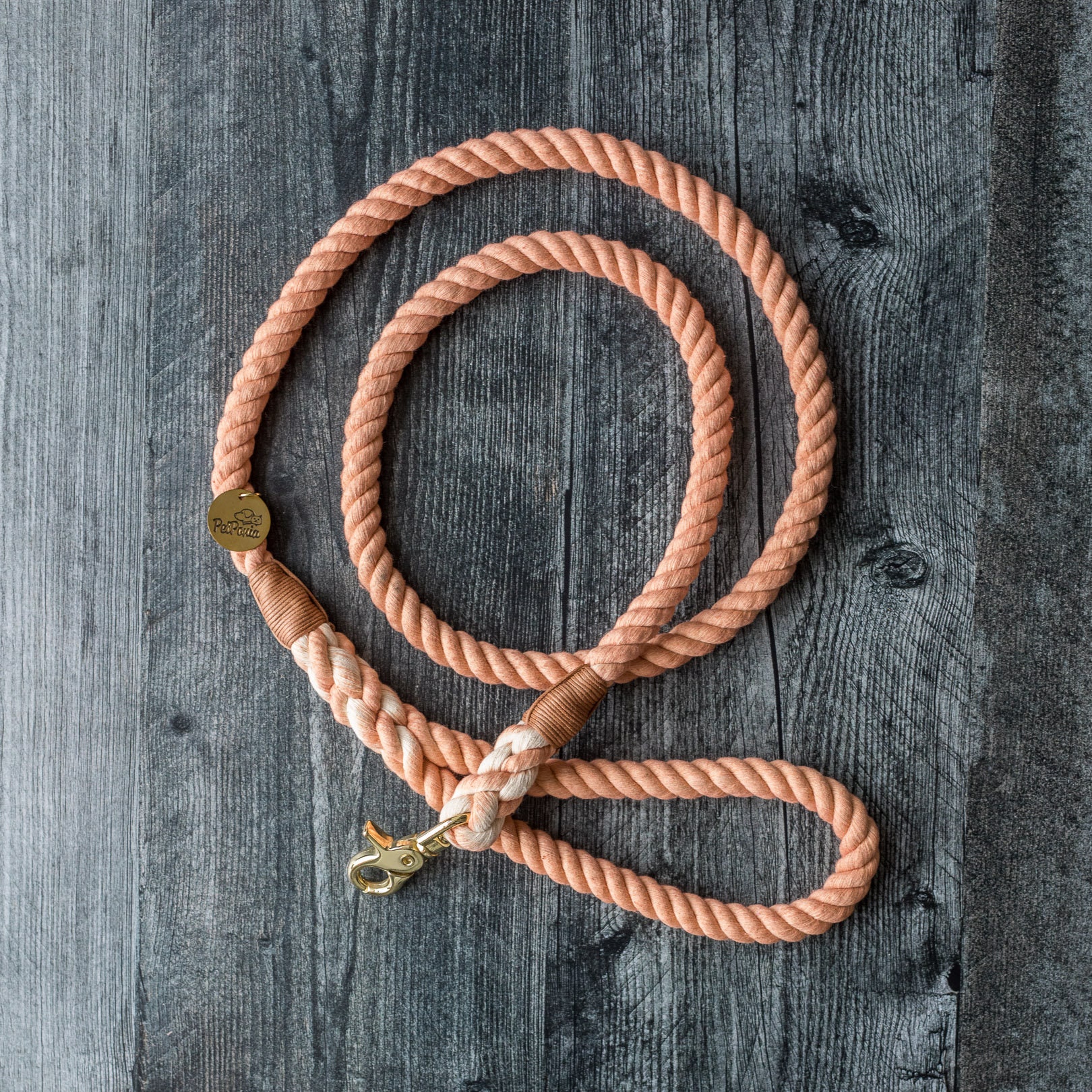 Feelin' Peachy Dog Rope Leash Cute rope leash for dogs | Etsy