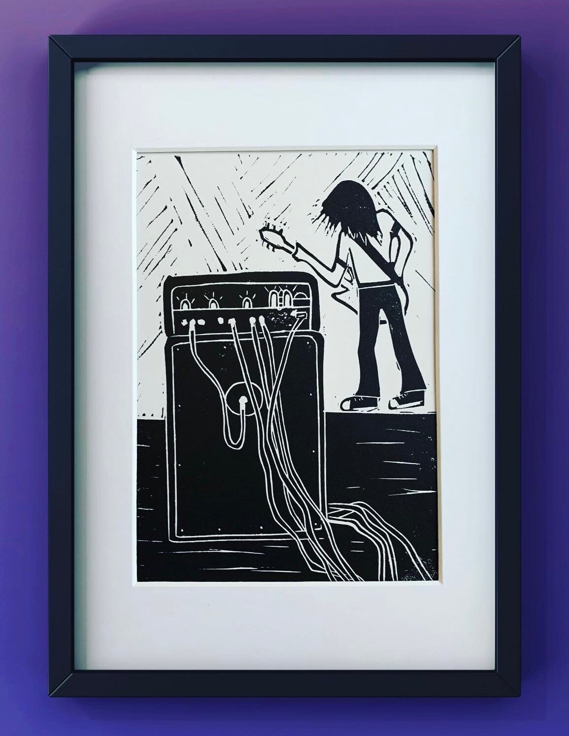 Guitarist playing a Marshall Amp Music Art Rock’n’Roll Hot Valves ...