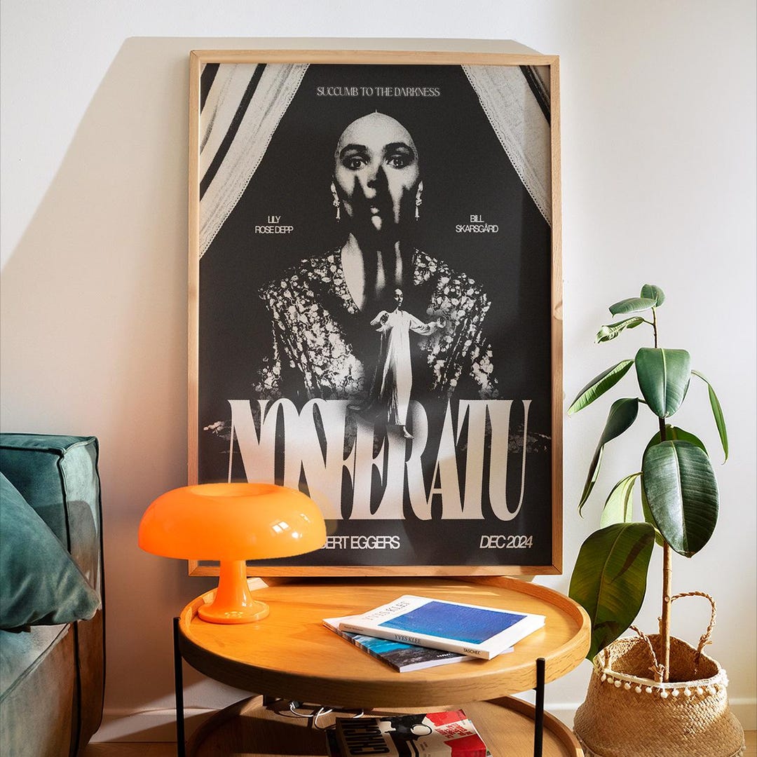 Nosferatu Poster – Robert Eggers 2024 Film Print, Gothic Vampire Horror ...