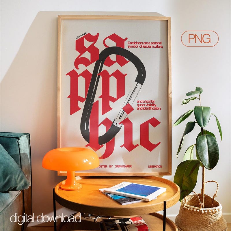 Sapphic Wall Art Digital - Etsy