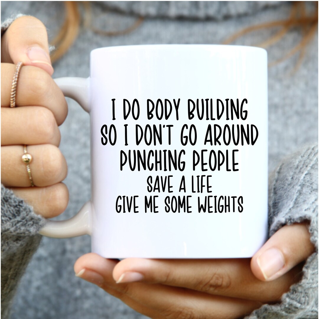 Body Builder Mug, Funny Body Builder Gift, Gift for Weight Lifter ...