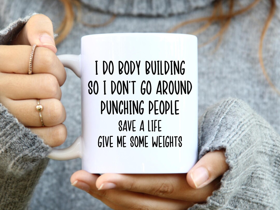 Body Builder Mug, Funny Body Builder Gift, Gift for Weight Lifter ...