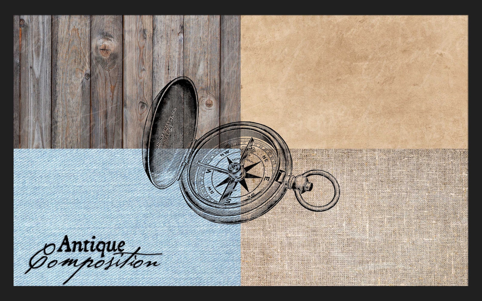 Vintage Compass Clip Art Compass Printable Navigation Sublimation ...