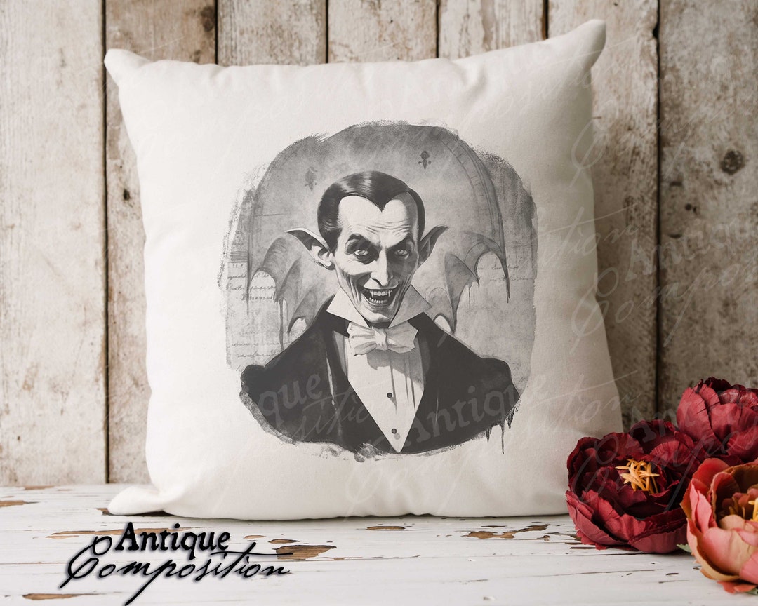 1800s Vampire Clip Art - Vintage Style Vampire Printable - Spooky ...