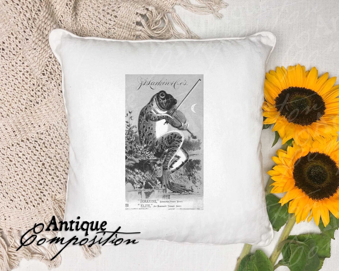 Frog Clip Art Vintage Frog Ad Printable Frog Advertisement Sublimation ...