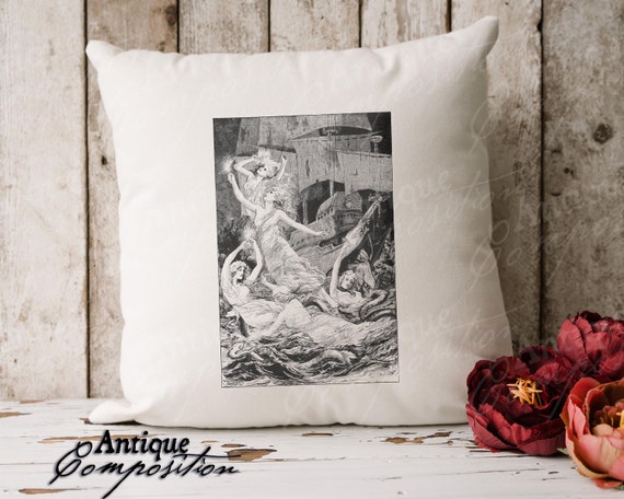 Sirens Clip Art Vintage Siren Printable Sea Sirens - Etsy