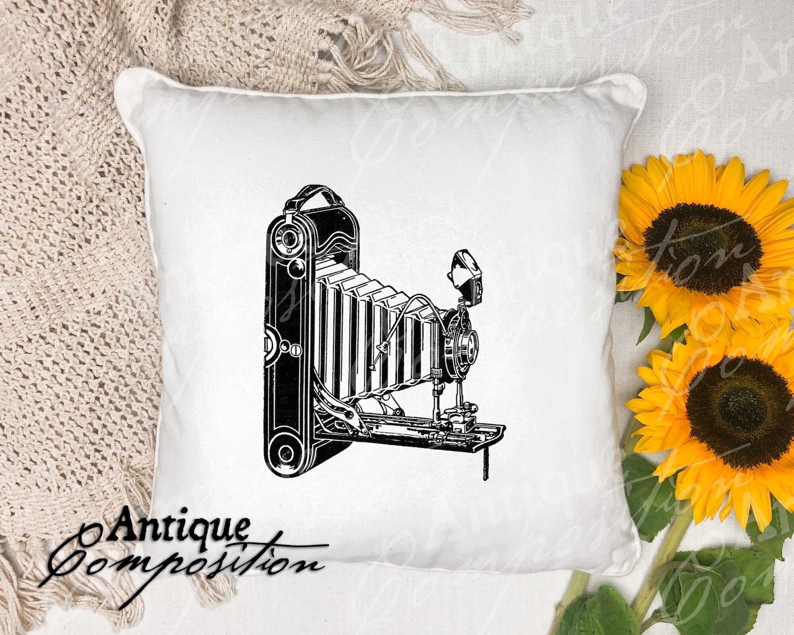 Camera Clip Art - Vintage Camera Printable - Camera Sublimation ...